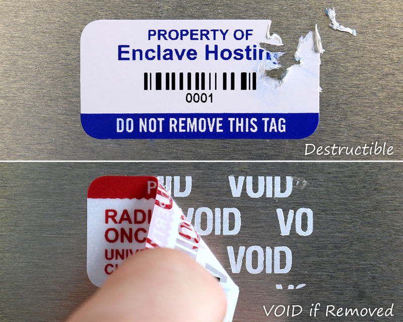 Custom Asset Tags with Barcode Online