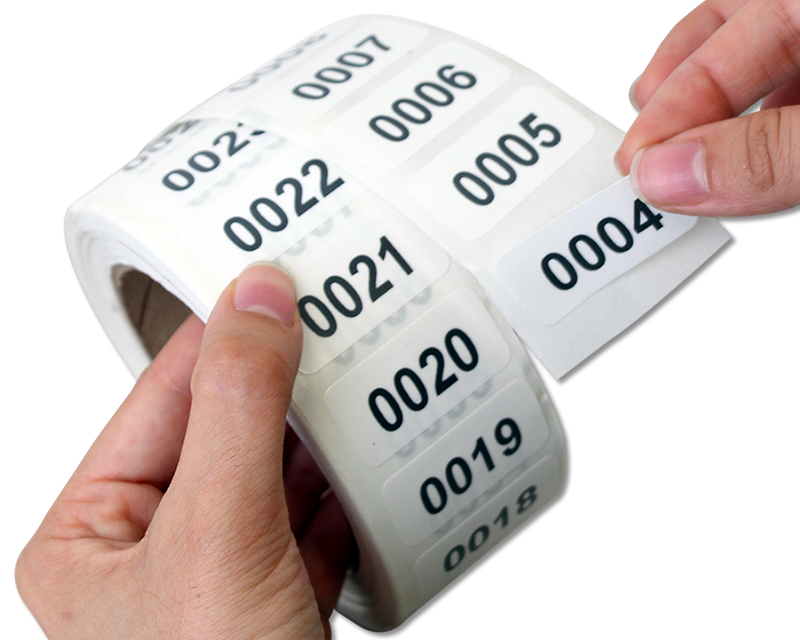 Sequential Numbers And Barcodes Asset Tags