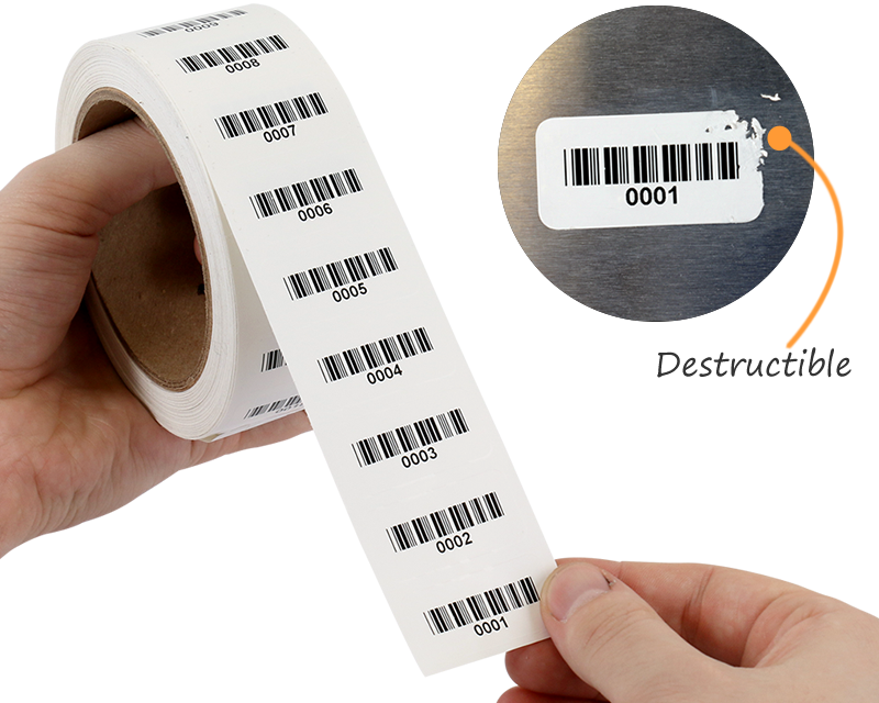 Sequential Numbers And Barcodes Asset Tags