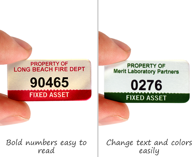 Fixed Asset Tags Many Sizes New Designs