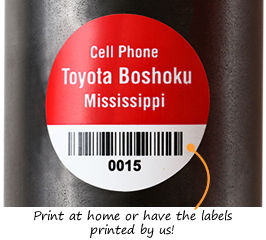 2.0 in. Print Your Own Circular Barcode Labels