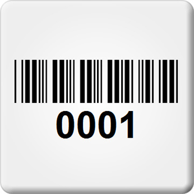 2" and 3" Metal Anodized Square Labels | Add Text, Barcode & More