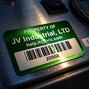 Full Color Asset Tags | Custom Printed Metal & Plastic